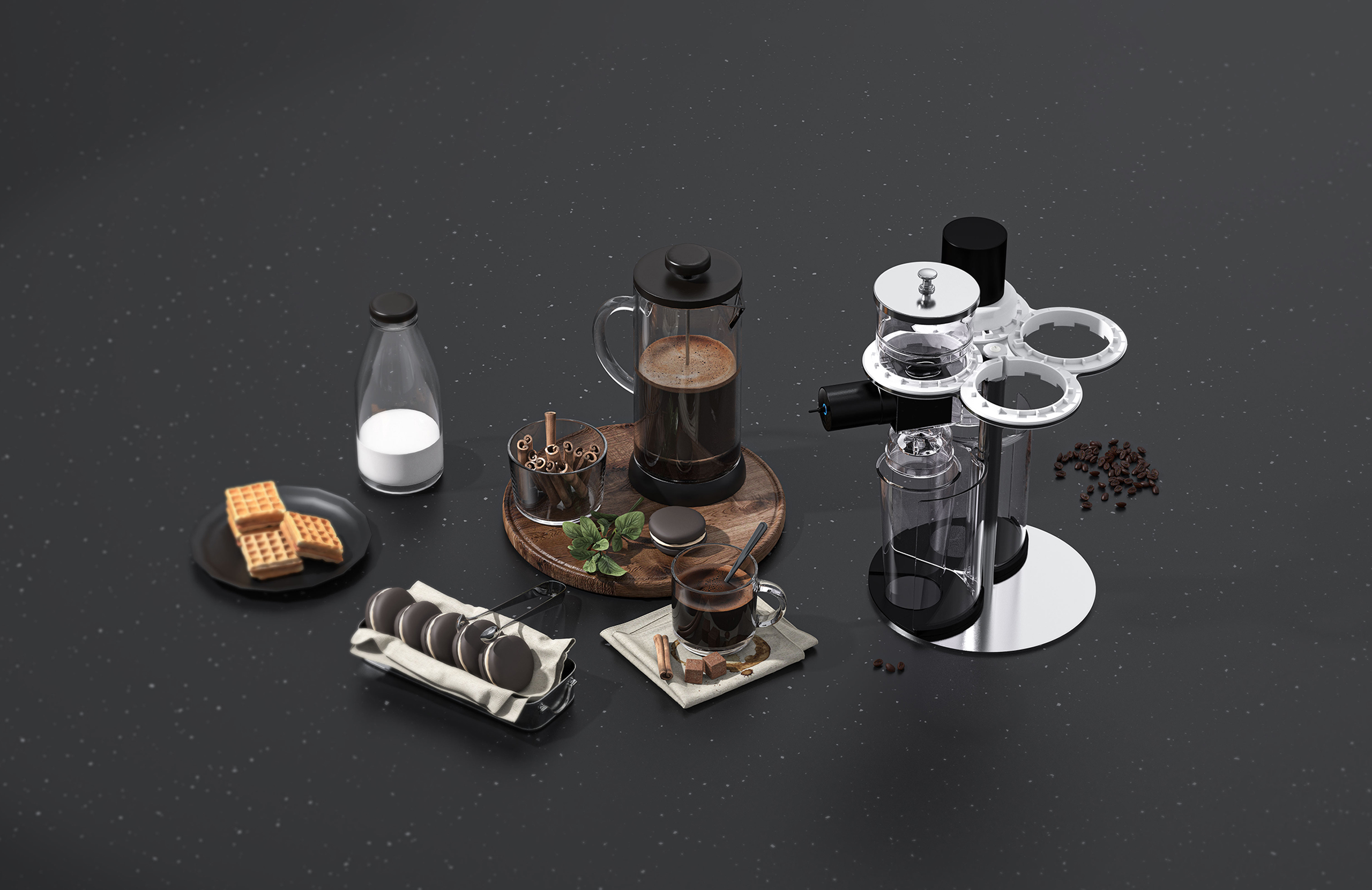 French Design Award - Jeturn Coffee Grounds Quantitative Distributor